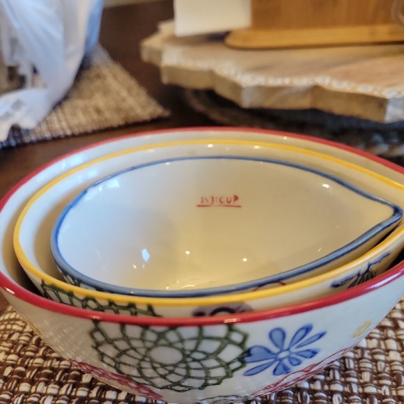 Pier 1 | Kitchen | Pier Imports Ceramic Hand Painted Vibrant Measuring ...